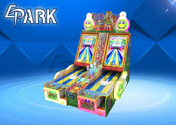Indoor electronic coin operated amusement bowling game machine