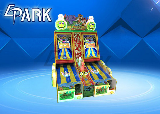 Indoor electronic coin operated amusement bowling game machine