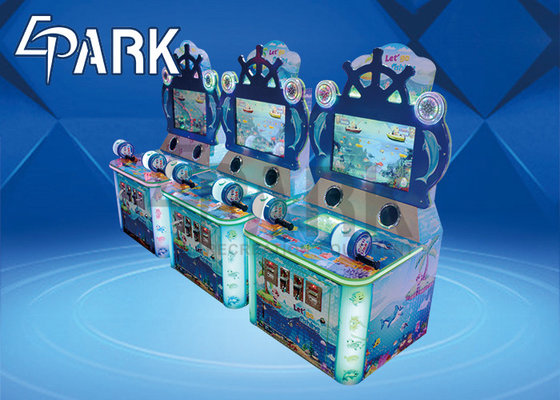 EPARK Let's go fishing kids hunting game machine 2 players out prize video machine coin operated