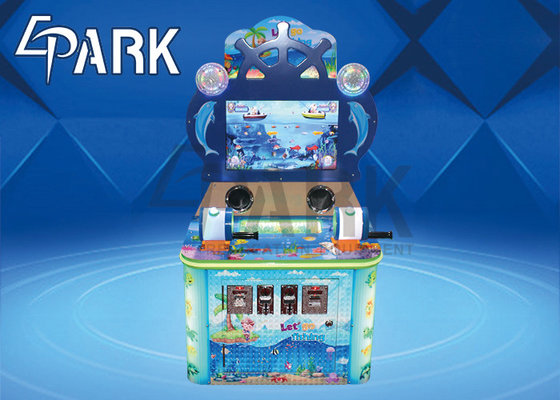 EPARK Let's go fishing kids hunting game machine 2 players out prize video machine coin operated