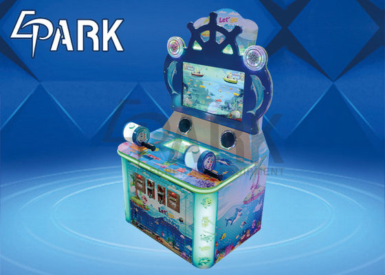 EPARK Let's go fishing kids hunting game machine 2 players out prize video machine coin operated
