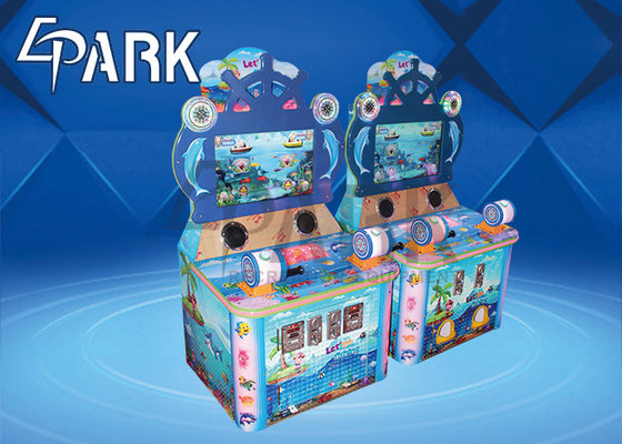 EPARK Let's go fishing kids hunting game machine 2 players out prize video machine coin operated
