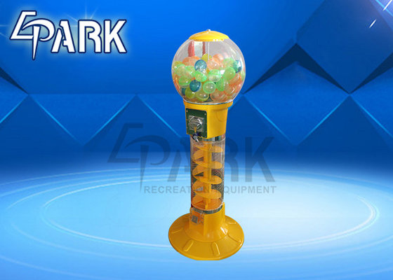 Game Center Kids Gashapon Vending Machine Automatic Capsule Toys Red And Yellow