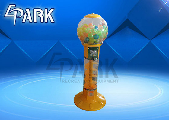 Game Center Kids Gashapon Vending Machine Automatic Capsule Toys Red And Yellow