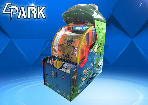 Coin Operated Big Bass Wheel Of Fortune Lottery Ticket Arcade Game Machine