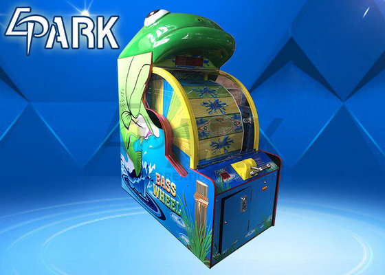 Coin Operated Big Bass Wheel Of Fortune Lottery Ticket Arcade Game Machine