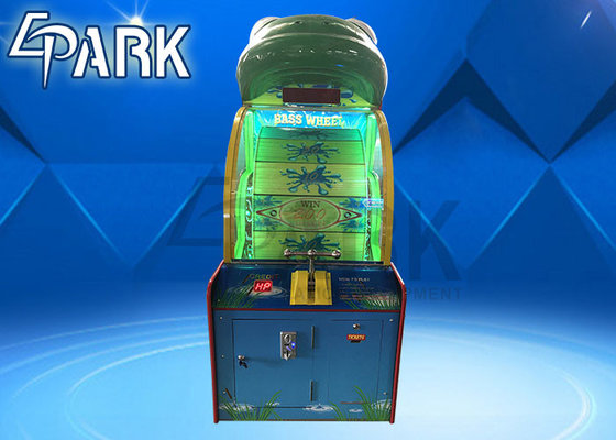 Coin Operated Big Bass Wheel Of Fortune Lottery Ticket Arcade Game Machine