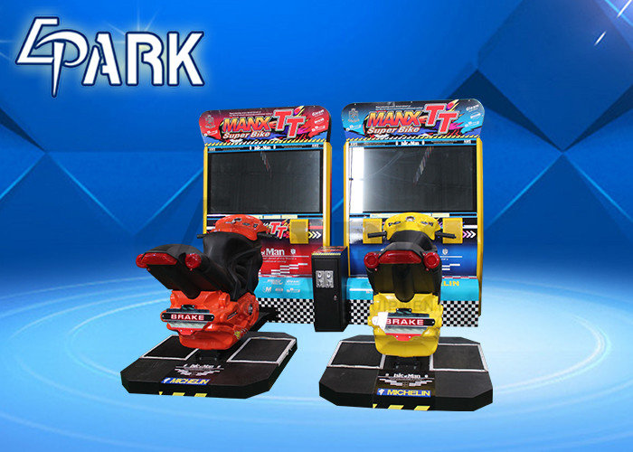 2  Players 42 Inch TT Motor Driving Game Machine / Car Racing Simulator