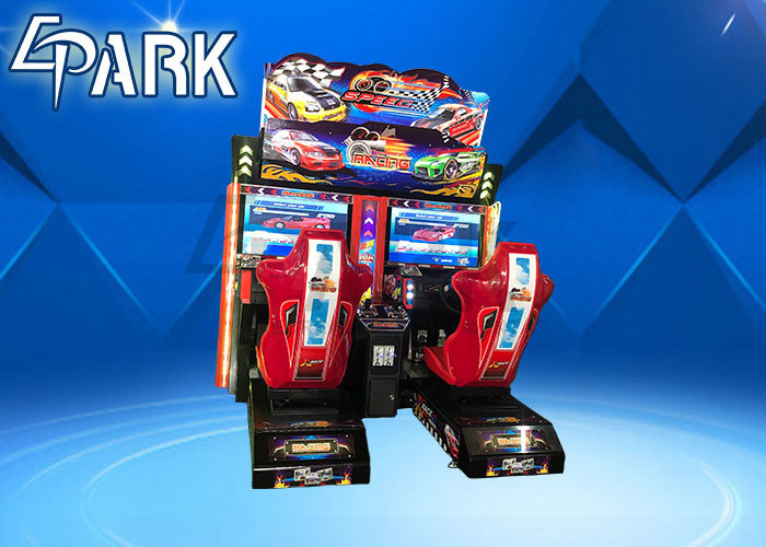 Original Outrun Race Car Arcade Machine With Twins Seat Driven Simulator