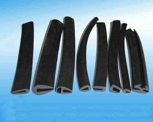 OEM White / Black U - Shaped Rubber Seal , Garage Door Weatherstrip