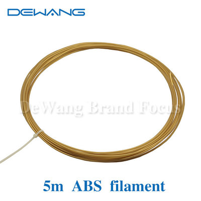 Golden 3D Printer Filament ABS 1.75mm  Plastic Rubber Consumables Material 5m