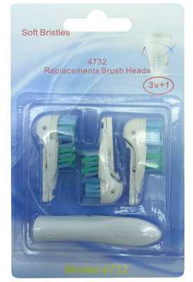 1set/4pcs 4732 multi trend rotating electric toothbrush head suit for 3733 electric toothbrush