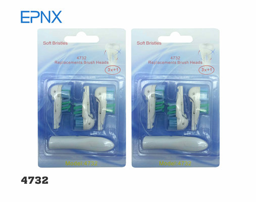 1set/4pcs 4732 multi trend rotating electric toothbrush head suit for 3733 electric toothbrush