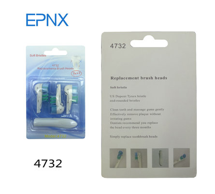 1set/4pcs 4732 multi trend rotating electric toothbrush head suit for 3733 electric toothbrush