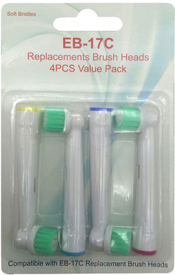 1set/4pcs EB-17C electric toothbrush head rotary alternative electric toothbrush head