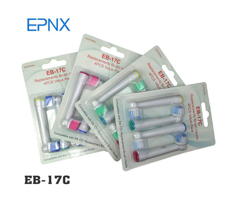 1set/4pcs EB-17C electric toothbrush head rotary alternative electric toothbrush head