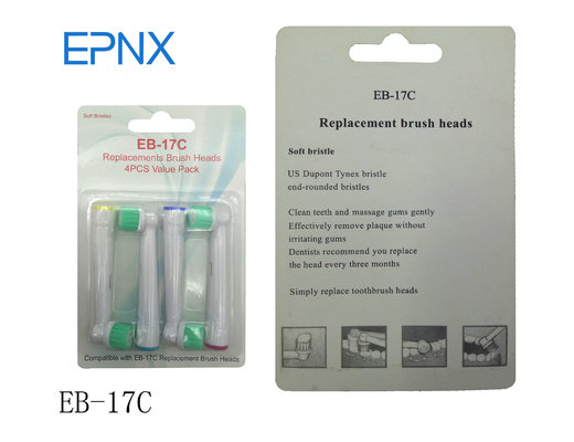 1set/4pcs EB-17C electric toothbrush head rotary alternative electric toothbrush head