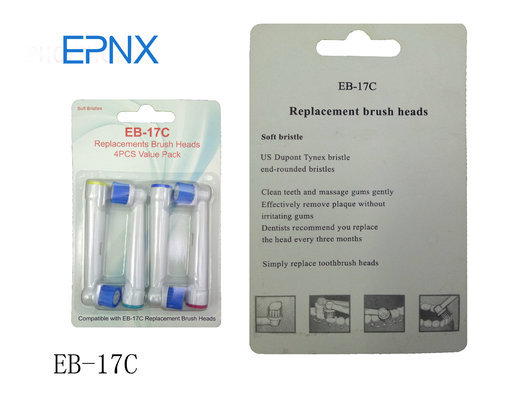1set/4pcs EB-17C electric toothbrush head rotary alternative electric toothbrush head