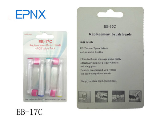 1set/4pcs EB-17C electric toothbrush head rotary alternative electric toothbrush head