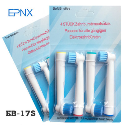 1set/4pcs EB-17S electric toothbrush head clean type rotating vibrating electric toothbrush head
