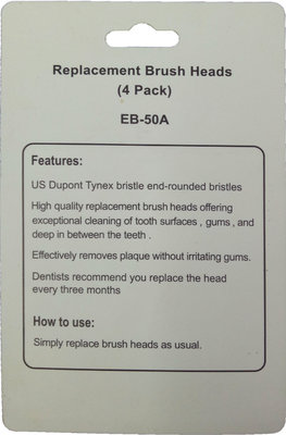 1set/4pcs EB-50A electric toothbrush head SB-50A electric toothbrush head neutral whitening type