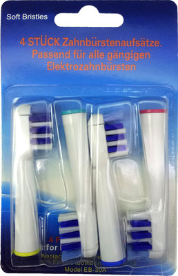 1set/4pcs EB-30A electric toothbrush head SB-30A rotating vibrating toothbrush head double effect