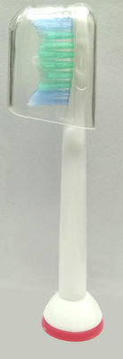 1set/4pcs HX-6014C sonic electric toothbrush head metal base colorful rubber ring with dust cover