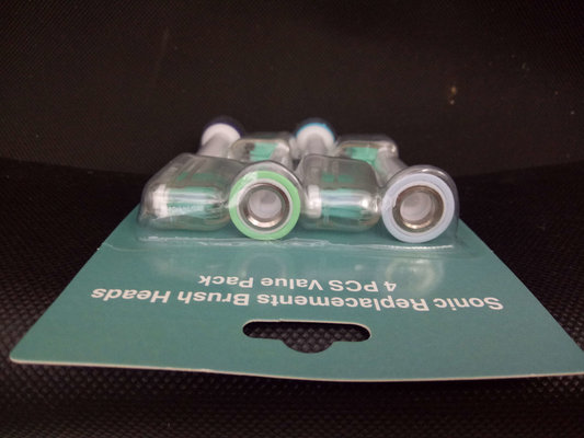 1set/4pcs P-HX-6014 electric toothbrush head metal bottom 4 colors  rubber ring with dust cover