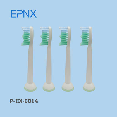 1set/4pcs P-HX-6014 electric toothbrush head metal bottom 4 colors rubber ring toothbrush head