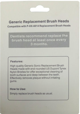 1set/4pcs P-HX-6014 electric toothbrush head metal bottom 4 colors rubber ring toothbrush head