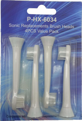 1set/4pcs P-HX-6034 electric toothbrush head metal base children's ultrasonic toothbrush head