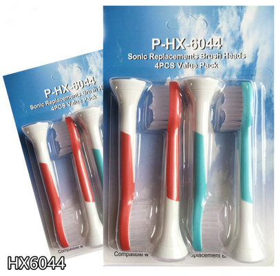 1set/4pcs P-HX-6044 colorful electric toothbrush head for children match HX6042 toothbrush head