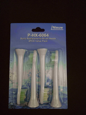 1set/4pcs P-HX-6064 electric toothbrush head metal bottom sonic electric toothbrush head