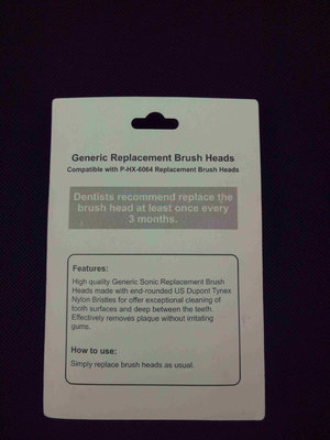 1set/4pcs P-HX-6064 electric toothbrush head metal bottom sonic electric toothbrush head