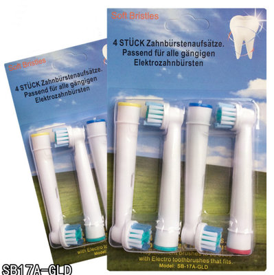 1set/4pcs SB-17A-GLD electric toothbrush head replaceable rotating electric toothbrush head