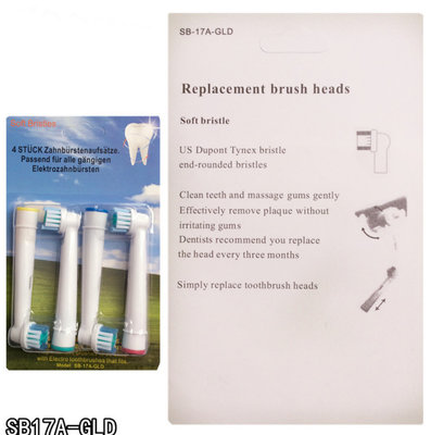 1set/4pcs SB-17A-GLD electric toothbrush head replaceable rotating electric toothbrush head