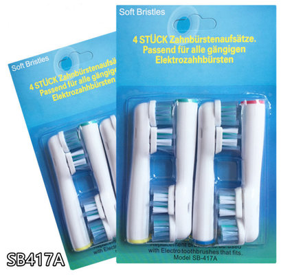1set/4pcs SB-417A electric toothbrush head EB417 match Oral-B electric rotating toothbrush