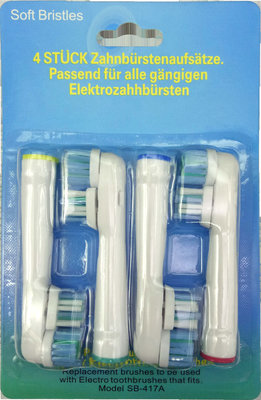 1set/4pcs SB-417A electric toothbrush head EB417 match Oral-B electric rotating toothbrush