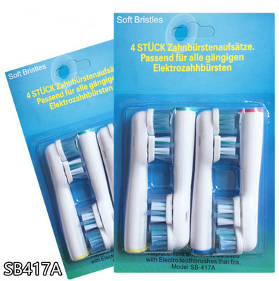 1set/4pcs SB-417A electric toothbrush head EB417 match Oral-B electric rotating toothbrush