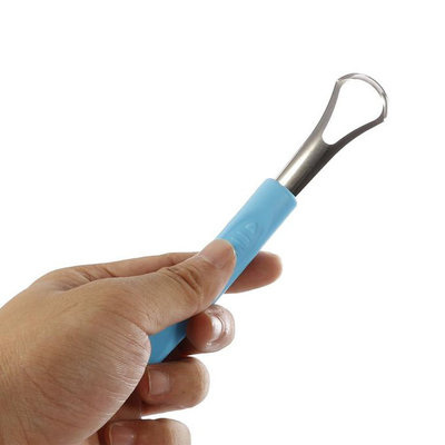 Stainless Steel Tongue Scraper Cleaner Fresh Breath Tongue Scrapers Medical Grade Metal Tongue Scraping Cleaner