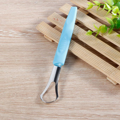 Stainless Steel Tongue Scraper Cleaner Fresh Breath Tongue Scrapers Medical Grade Metal Tongue Scraping Cleaner