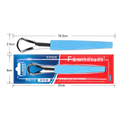 Tongue Scraper Cleaner Teenitor Bad Breath Curing Surgical Stainless Steel Tongue Brush for Kids and Adult