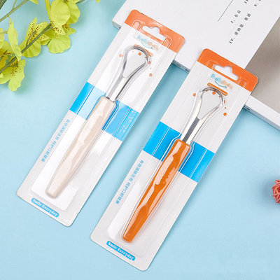 Custom Manufacturing Oral Stainless Steel Tongue Scraper Cleaner for Adults Tongue Brush for Oral Care and Mouth Hygiene