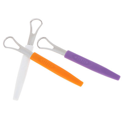 Custom Fabrication Services Tongue Scraper Cure Bad Breath Stainless Tounge Scraper for Men and Women 1 Pack