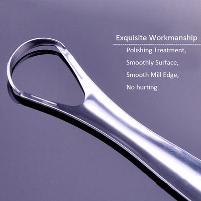 Custom Manufacturing Oral Stainless Steel Tongue Scraper Cleaner for Adults Tongue Brush for Oral Care and Mouth Hygiene