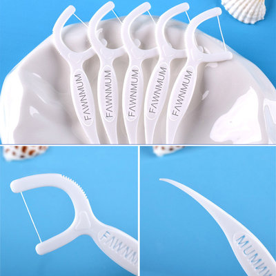 100 Pcs Dental Floss Teeth Sticks Tooth Picks Interdental Brush Teeth Clean Dental Floss Stick Toothpick Flosser