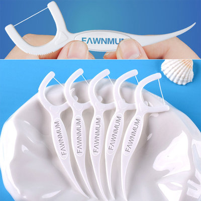 100pcs/bag Dental Floss Teeth Stick Tooth Pick Interdental Brushes Teeth Clean Toothpick Flosser Tool