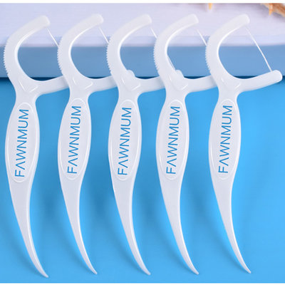 Dental Floss Toothpick Plastic Toothpick Disposable 100pcs/pack OEM ODM Service