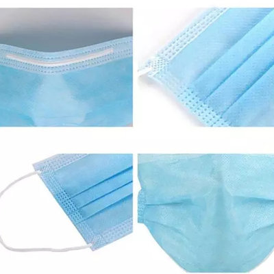 Disposable Face Masks Surgical Medical Dental Industrial Quality 3-Ply Blue Disposable Dust & Filter Safety Mask