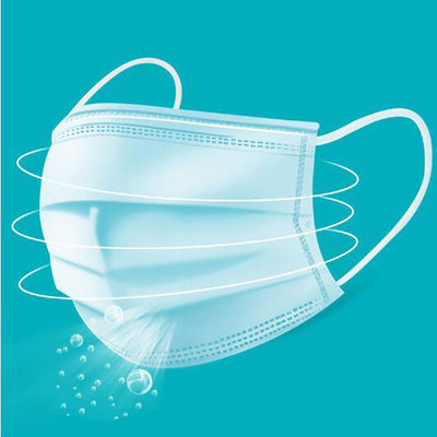 Disposable Face Mouth Masks Surgical Medical Mask Elastic Earloops Anti-Dust Filters Out Bacteria